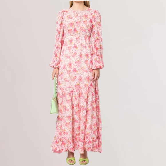 Bytimo | Dresses | Bytimo Floralprint Cutout Detailing Dress Pink ...